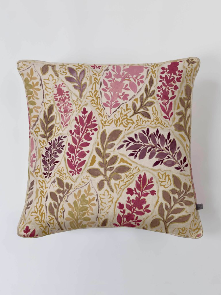 Zagar Raspberry Cushion | Edinburgh Weavers Home